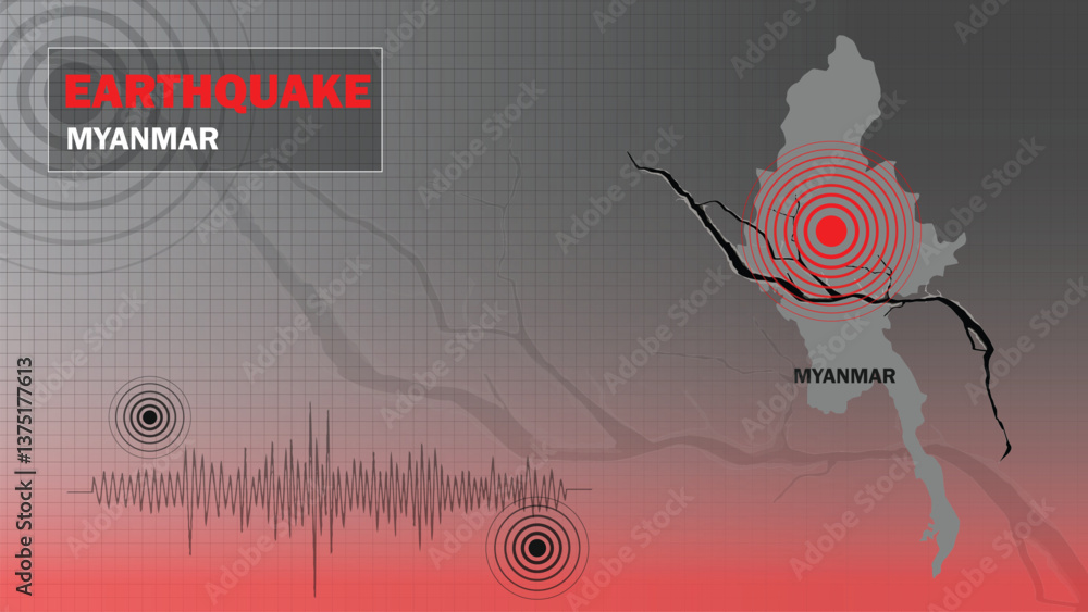Myanmar 2025.A powerful 7.7 magnitude earthquake has hit Myanmar, with ...