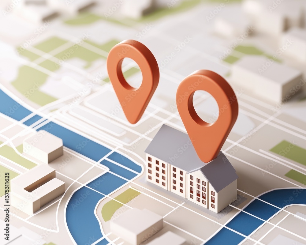 budget opportunity expansion real-estate growth concept. Map with ...