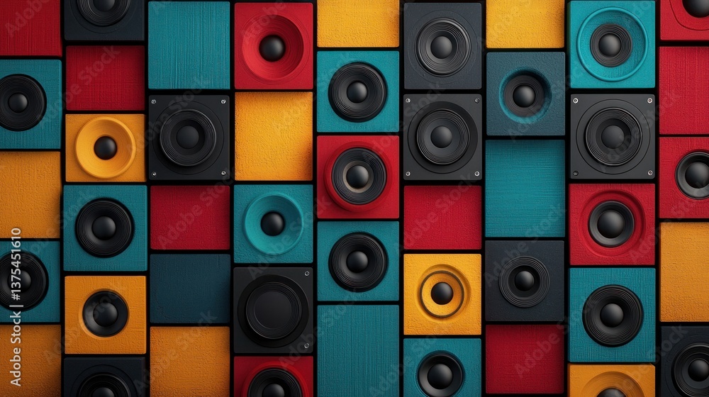 Stock-Illustration „Comprehensive speaker review infographic for modern ...