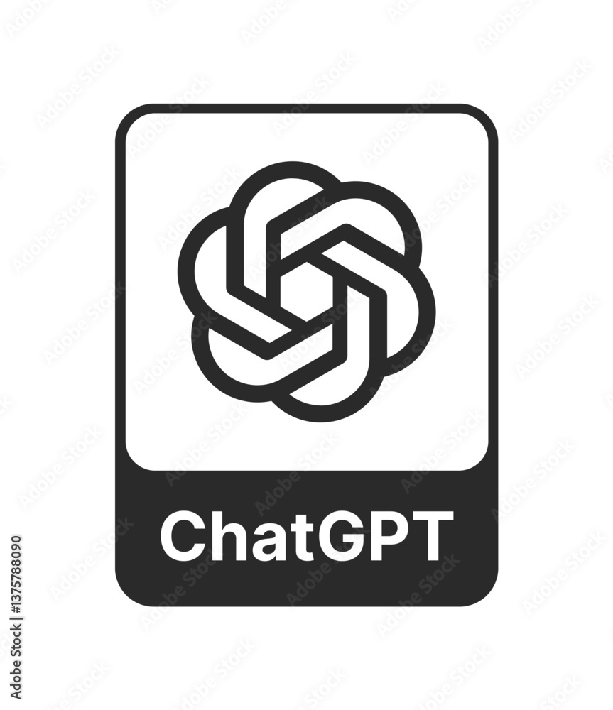 Стоковое векторное изображение «ChatGPT logo icon set. ChatGPT icon ...