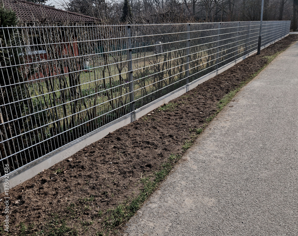 Proceed to fasten the rest of the mesh using the method, Attach tension ...