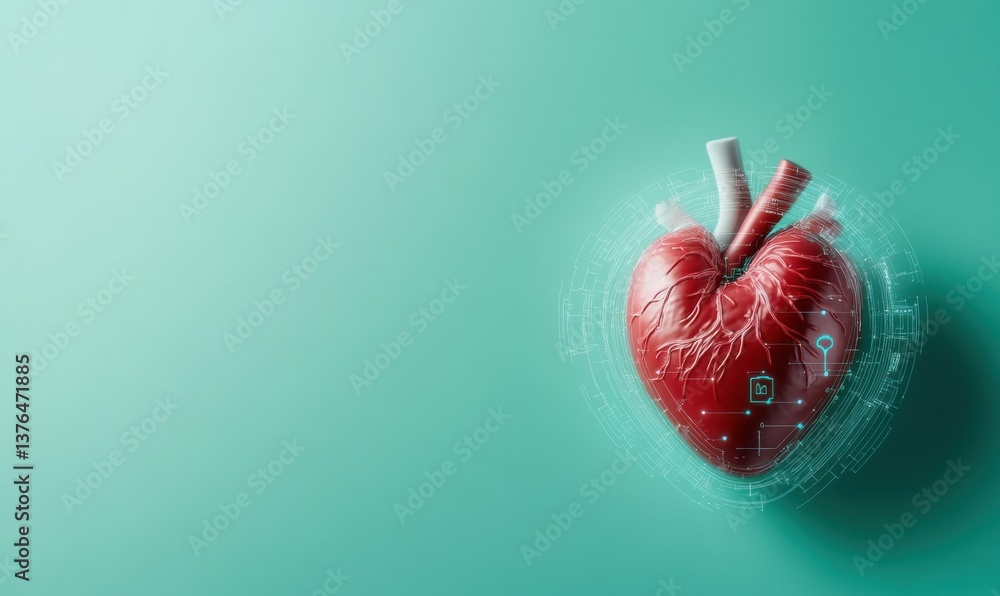 Biotech Revolution Augmented Human Heart Visualization - Cutting-Edge ...