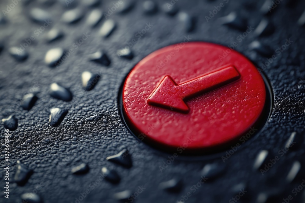 Stylish Flecha Icon: Red Arrow Symbol for Web Use and Brand ...