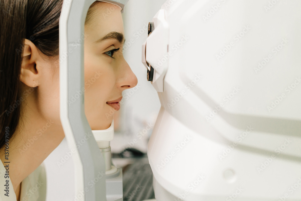 Examination of eyes of patient using optical coherence tomograph ...