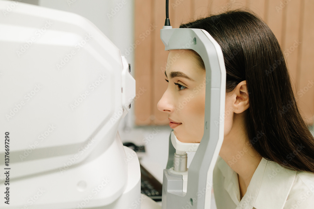 Optical coherence tomography OCT scan to create pictures of the back of ...