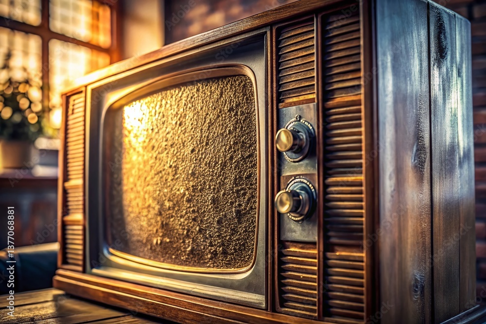 Vintage Retro Television Set, Classic Antique TV, Old Tube TV ...