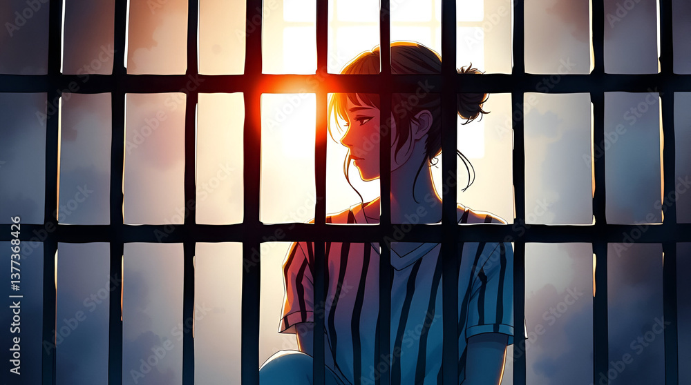 Life behind bars, Private Prisons, prison bars, Female Prisoner behind ...