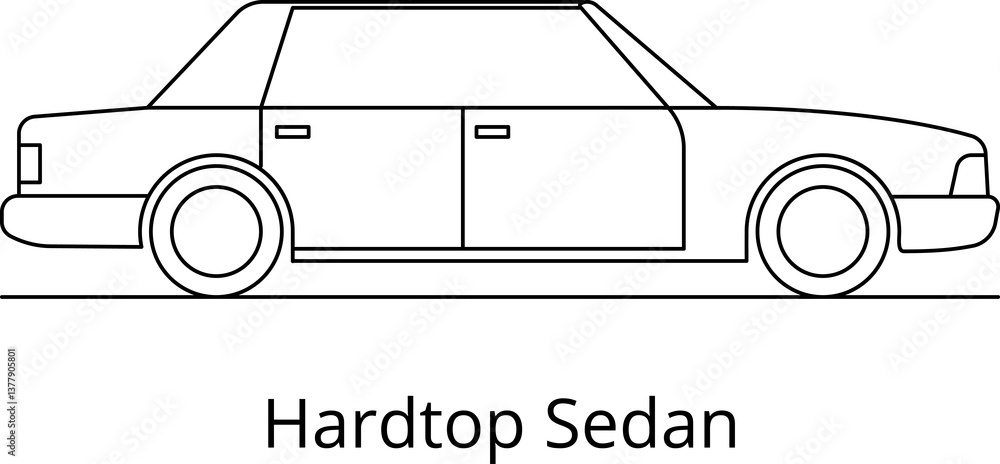 Стоковая иллюстрация «Car body types. Passenger car bodies ...