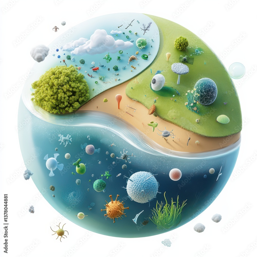 Microorganisms impacting nutrient cycles in aquatic and terrestrial ...