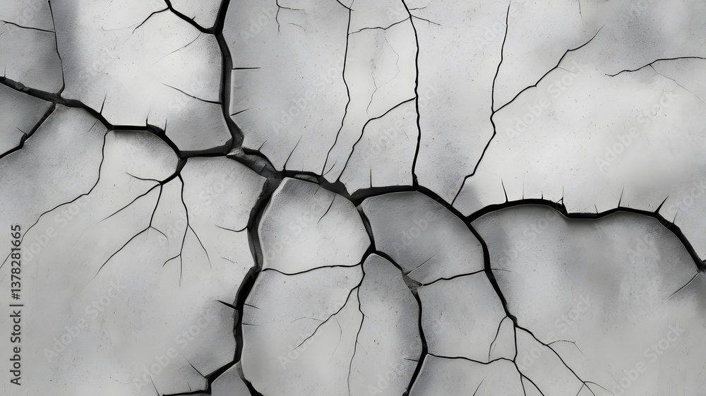 Stock-Foto „High-Resolution Image of Natural Cracks in Concrete A ...