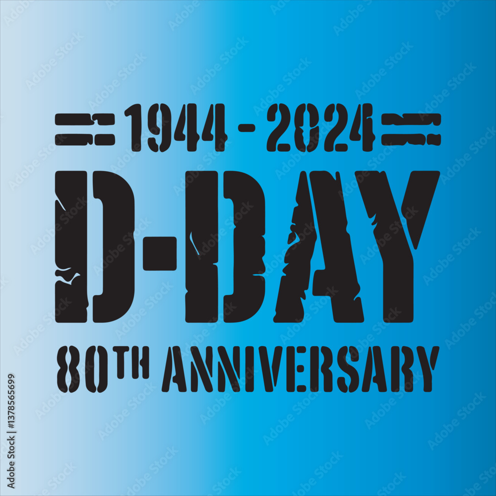D-Day 80th Anniversary Vintage Stamp Design,80 Years of D-Day ...
