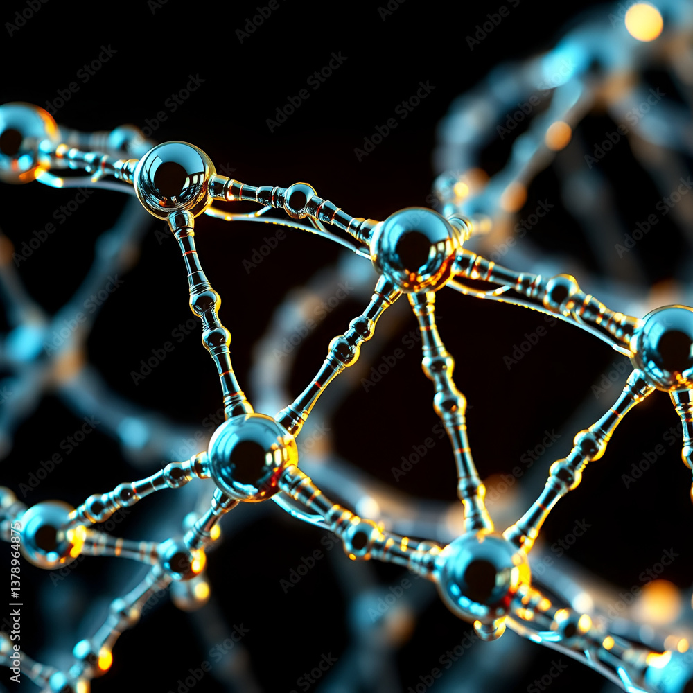visual representation of carbon nanotube structure, abstract ...
