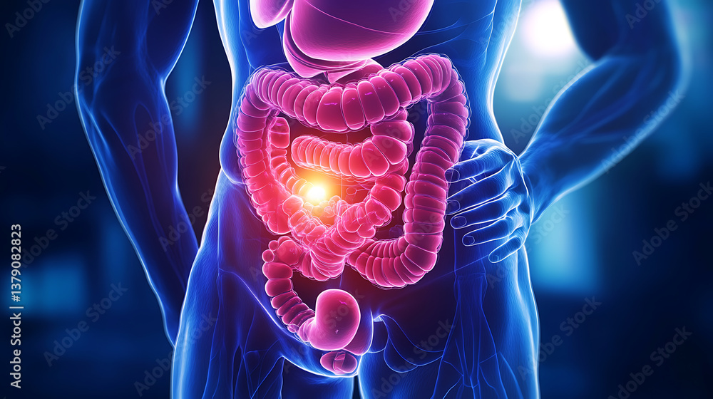 Constipation anatomy and constipated symptoms as stool bowel movement ...