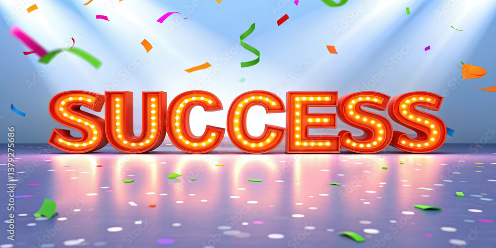 Inspiring motivation quotes on success bright text in bold glossy ...