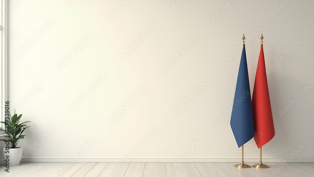 Explore refined wallpaper designs with minimalist diplomatic imagery ...