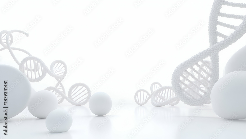 3D Modern Wallpaper: Abstract Gene Expression Motifs with Expansive ...