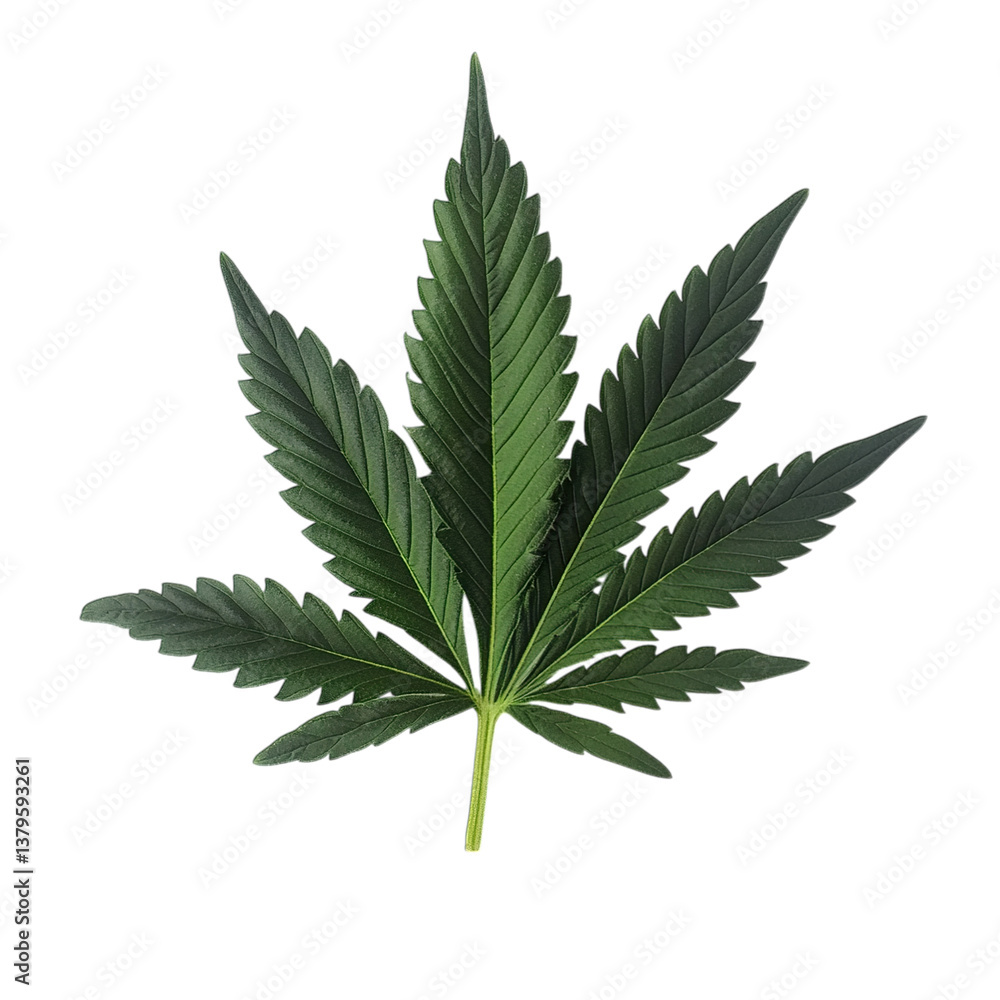 cannabis leaf isolated on white isolated on transparent background png ...