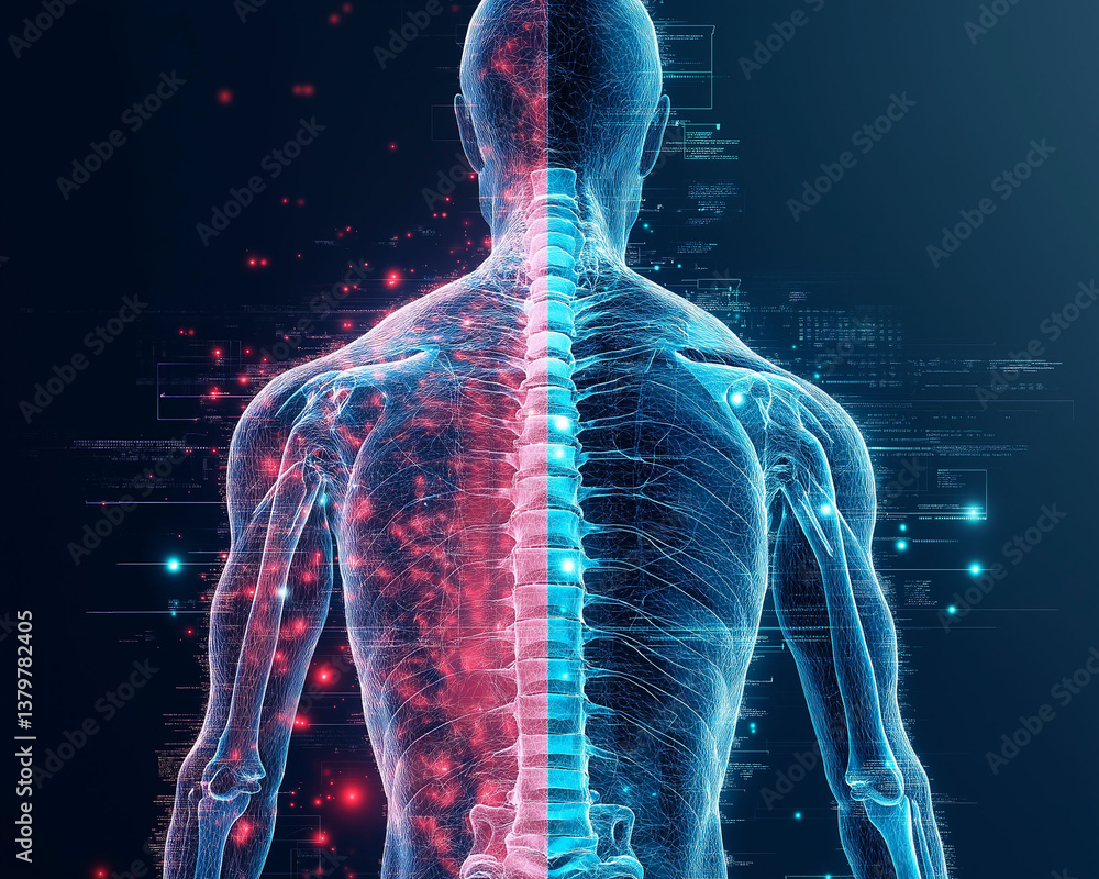 Shockwave therapy mobility rehabilitation. Recovery musculoskeletal. Before-and-after visuals of ...
