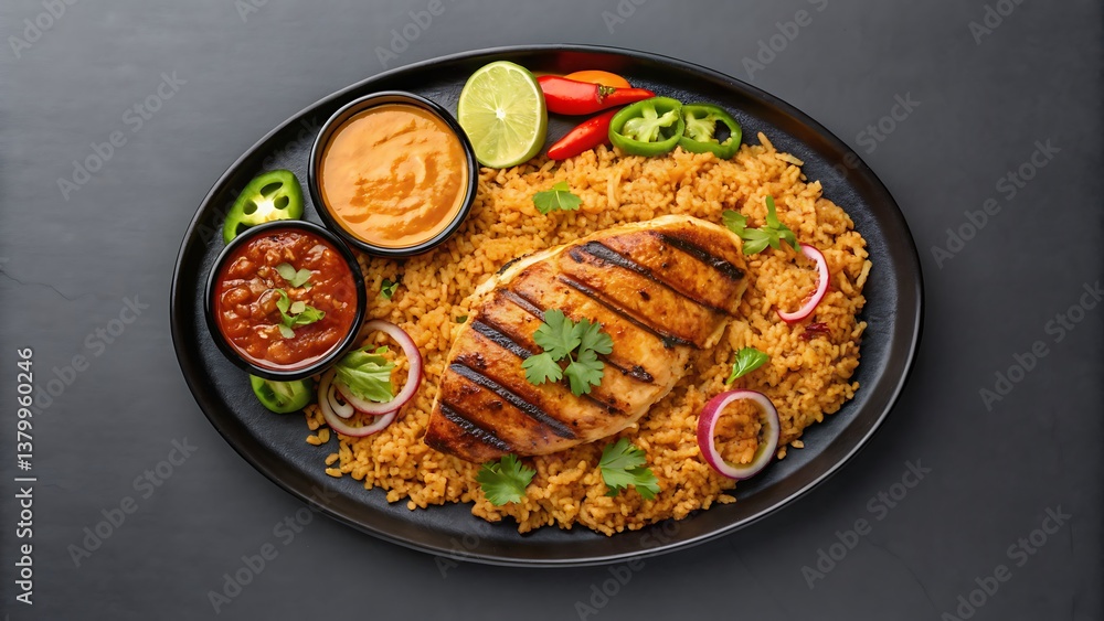 "Grilled Chicken Breast with Vegetables offering juicy flavor and ...