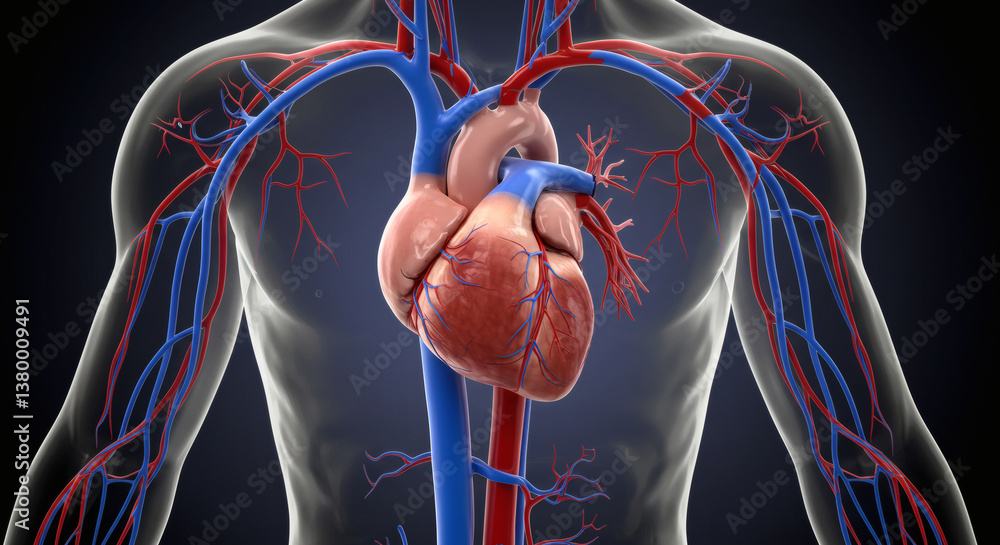 Human Cardiovascular System Anatomy of the Heart and Blood Vessels ...