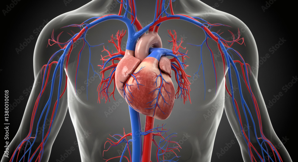 Human Cardiovascular System Anatomy of the Heart and Blood Vessels ...