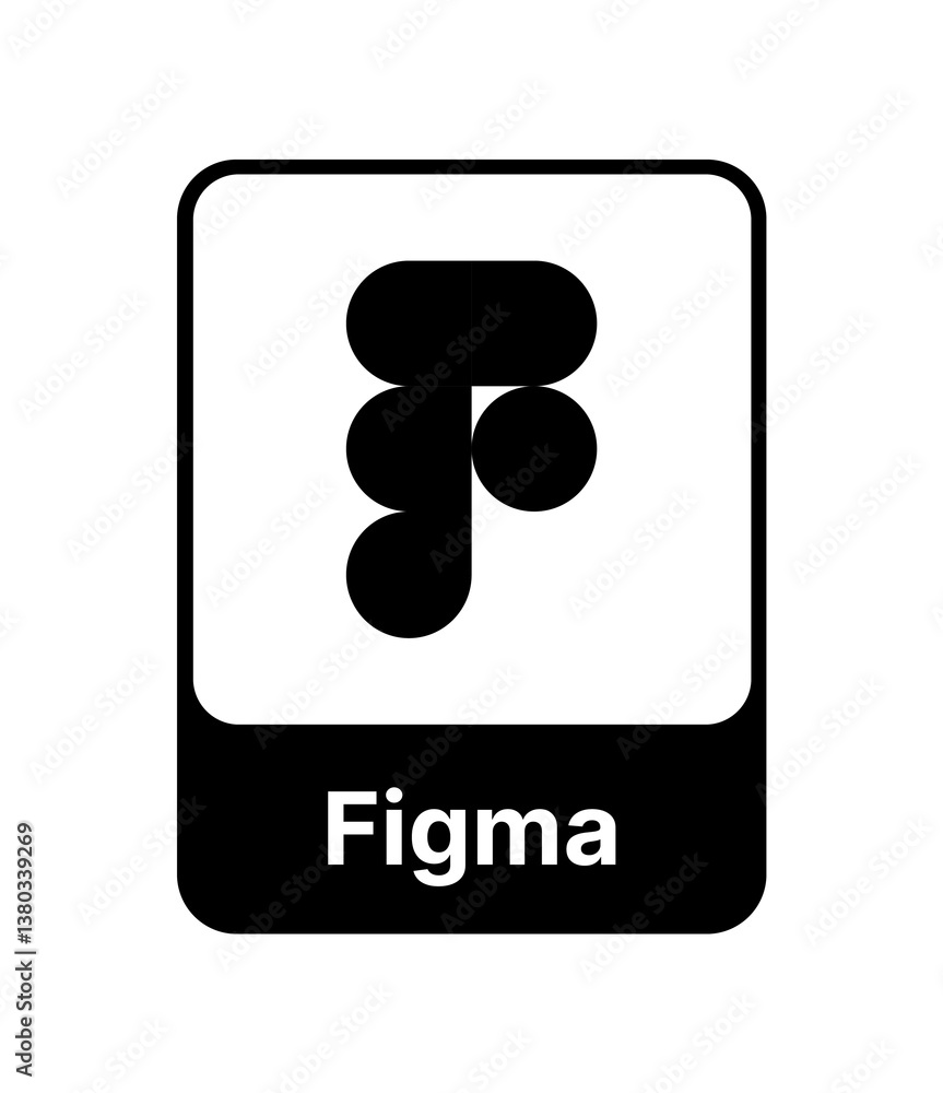 Vector de Stock Figma logo icon set. Figma icon vector. Figma button ...