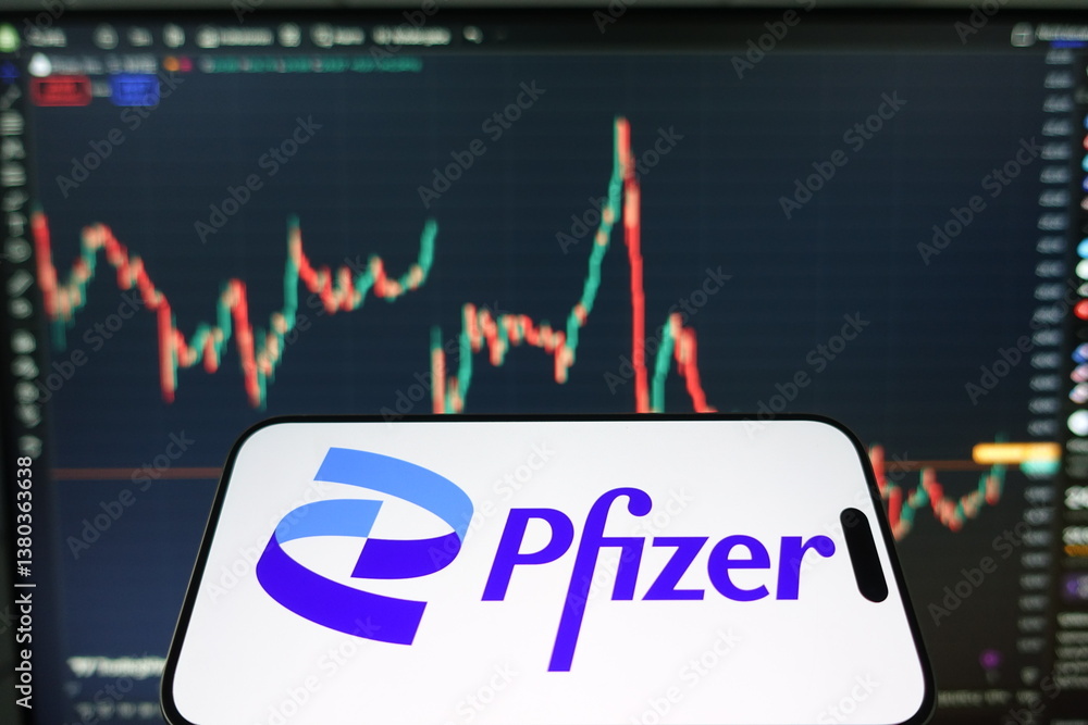 Kiel, SH, Germany, 04-03-2025: Pfizer Logo Displayed in Front of Stock ...