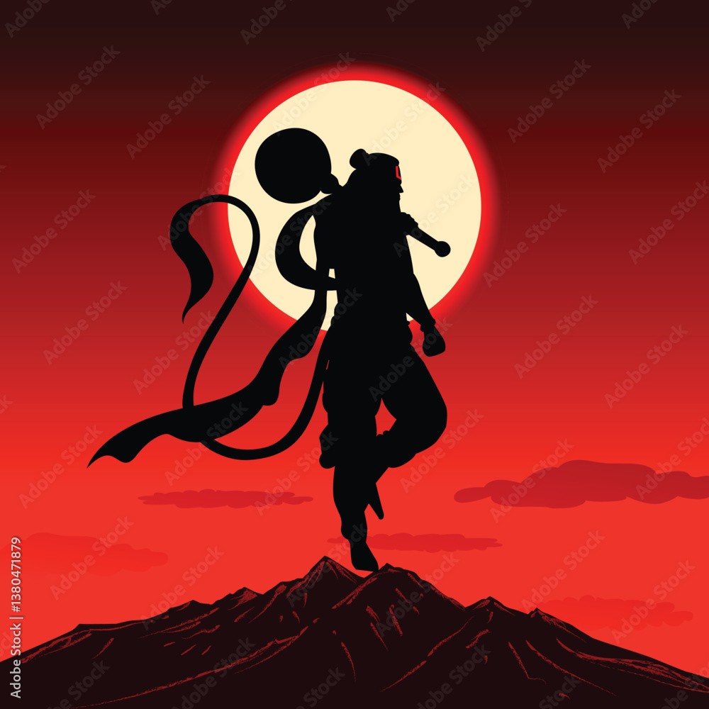 "Shree Hanuman Jayanti" Calligraphy in Marathi, meaning Greetings and ...