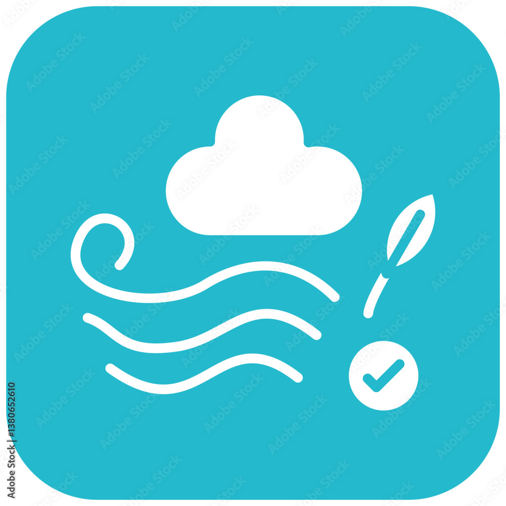 Clean Air Icon Stock Vector | Adobe Stock