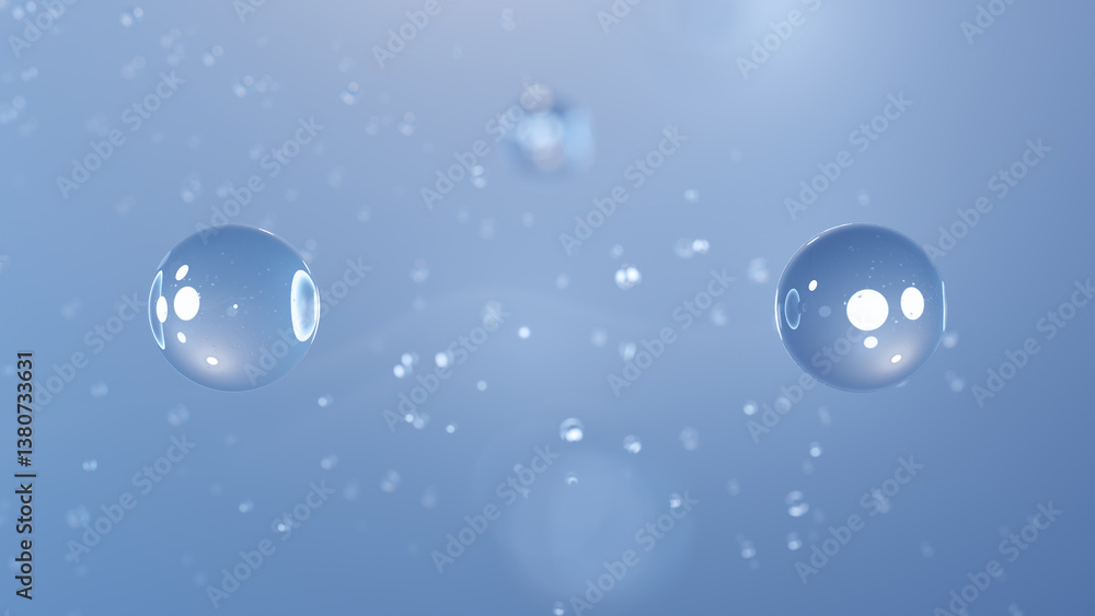 rubidium chloride molecular structure, 3d model molecule ...