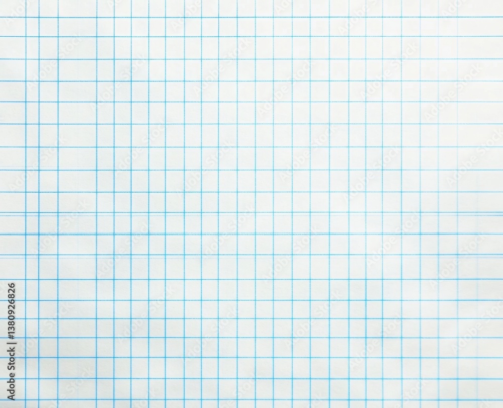 Graph paper texture, crumpled, light blue grid, background, design ...