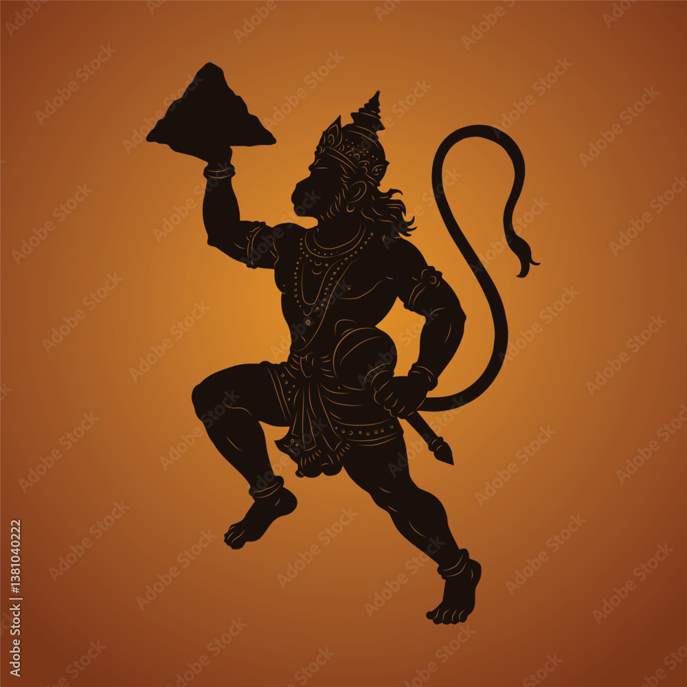 "Shree Hanuman Jayanti" Calligraphy in Marathi, meaning Greetings and ...