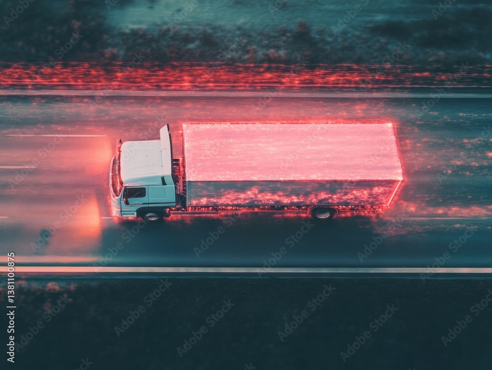 Hyper-Connected Logistics Next-Gen Autonomous Freight Truck with AI ...