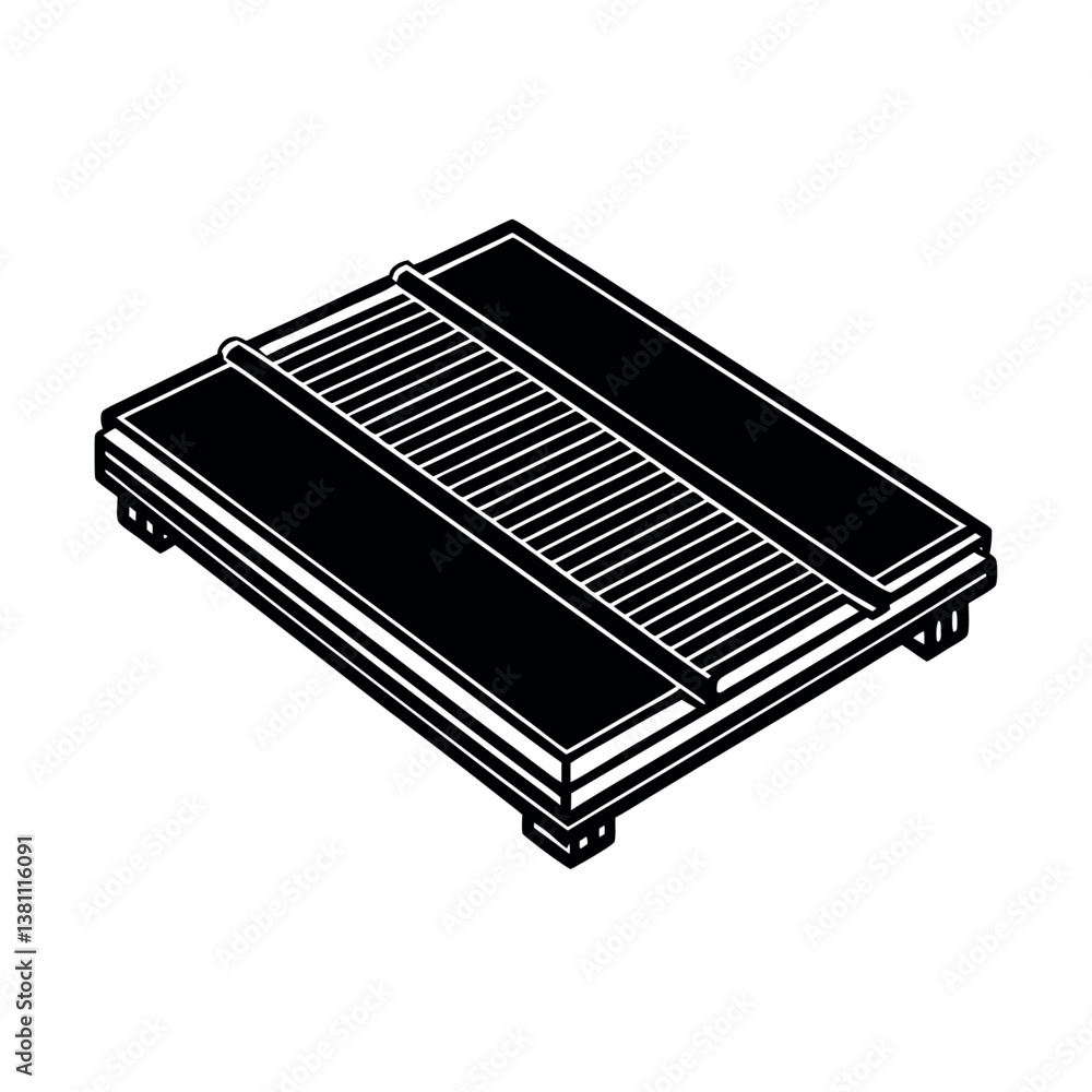 Tatami Mat Vector Silhouette for Logos and Icons Stock Vector | Adobe Stock