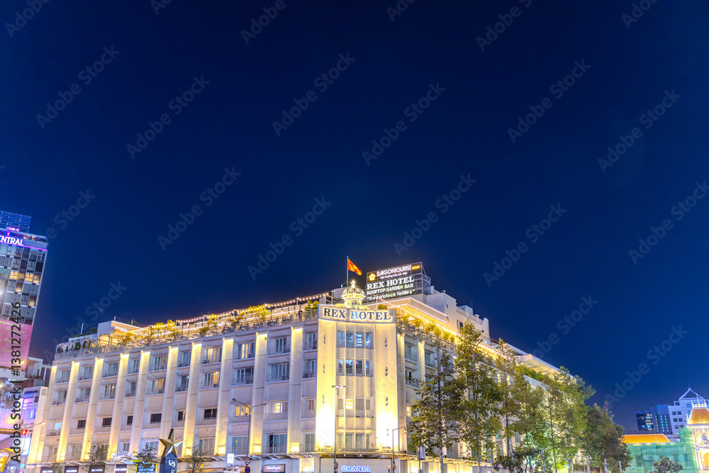 26 March 2025 Old Apartment block and commercial buildings in Saigon ...
