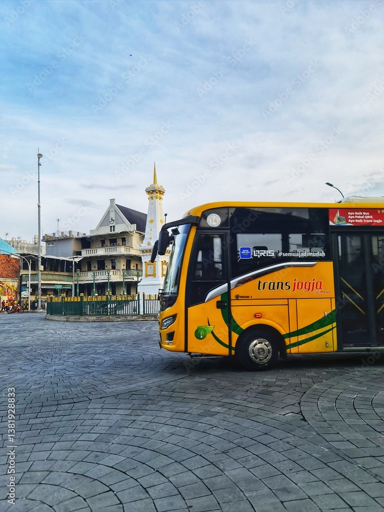 Yogyakarta, Indonesia on 23 Feb 2025. Malioboro. Trans Jogja Bus Parked ...