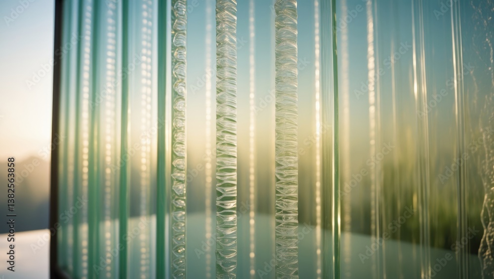 Texture of glass, featuring the refraction of lights behind it. Glass ...