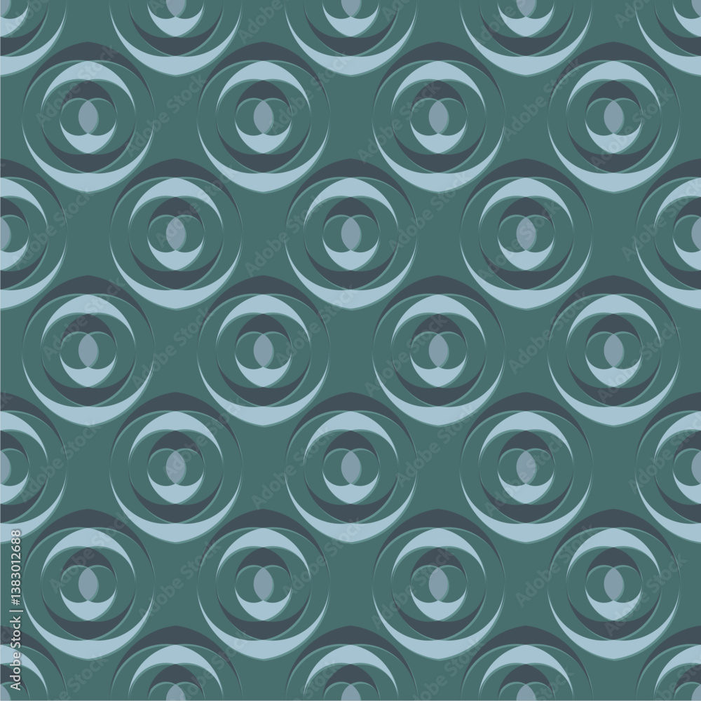 Modern Geometric Swirl Pattern, A Seamless, Hypnotic Abstract Design ...