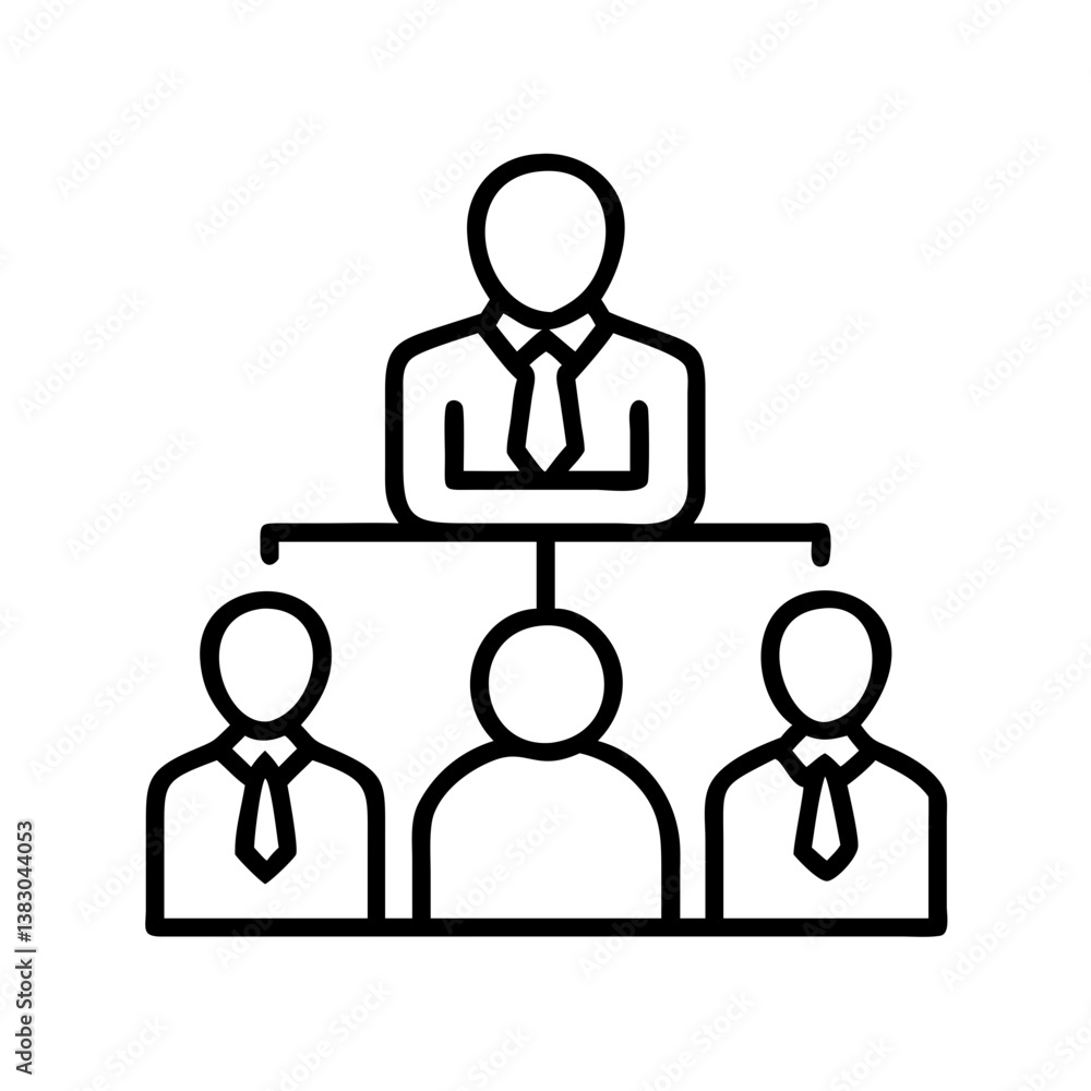 Organization chart hierarchy business structure management team ...