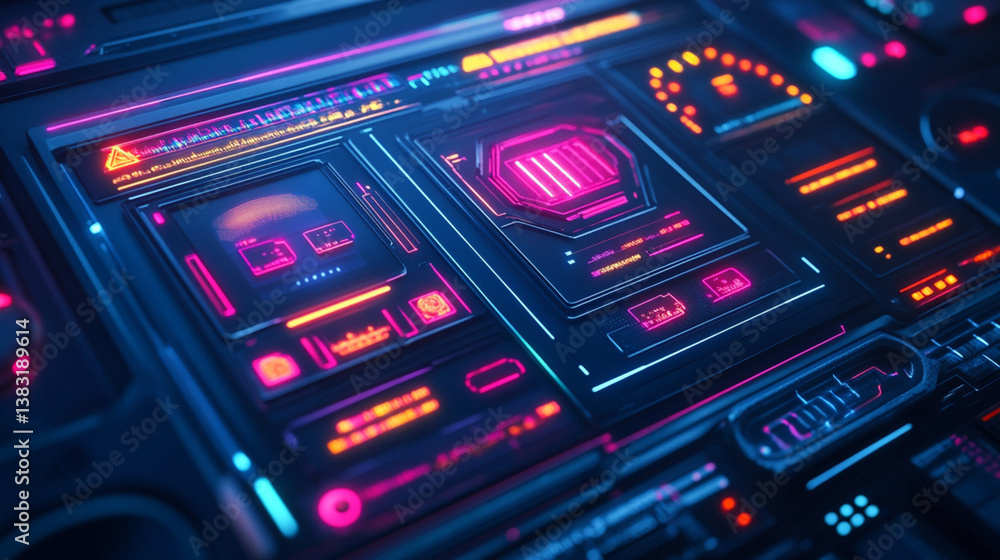 Visualizing the futuristic AI prompt generation interface, Generative ...