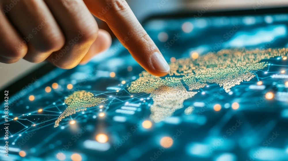 Ilustración de Stock A clean color palette and elegant data ...