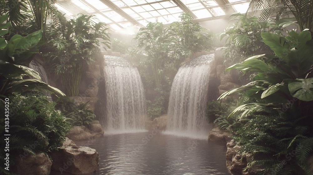 Sustainable Office Utopia - Indoor Forests & Crystal-Clear Waterfalls ...