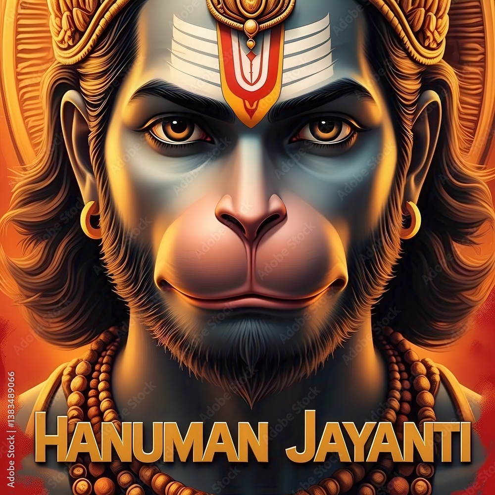Hanuman Jayanti Poster 4K HD Wallpaper Background Picture | Close-Up ...