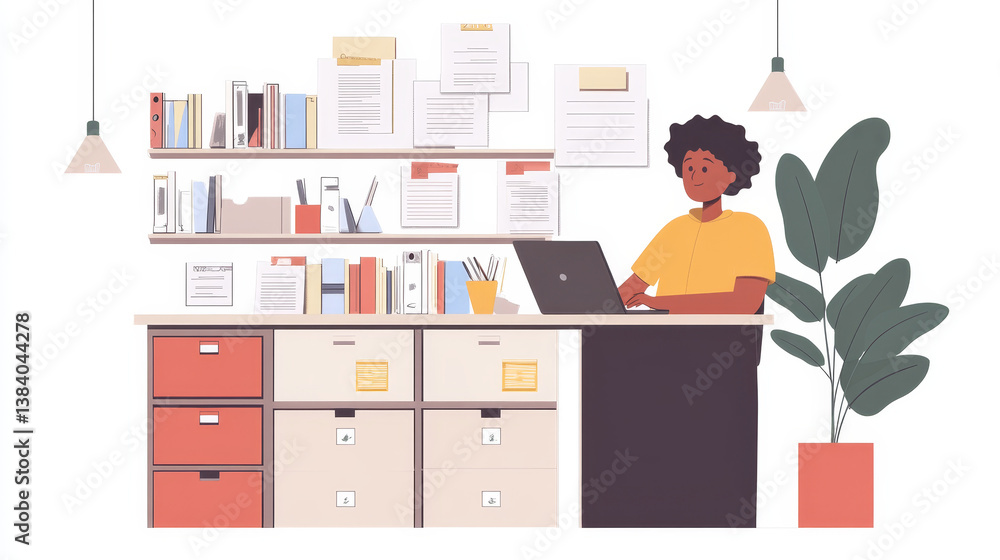 Document management system DMS. Folder structure and classification system. File and folder ...