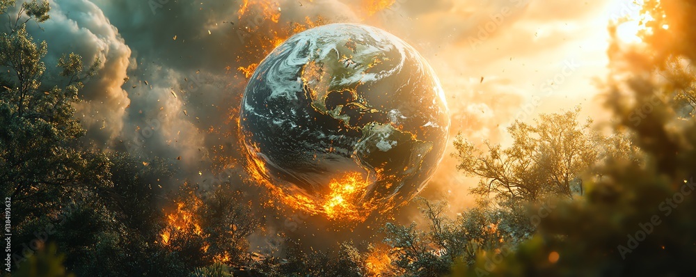 Planet Earth slowly disintegrating, with wildfires, floods, and ...