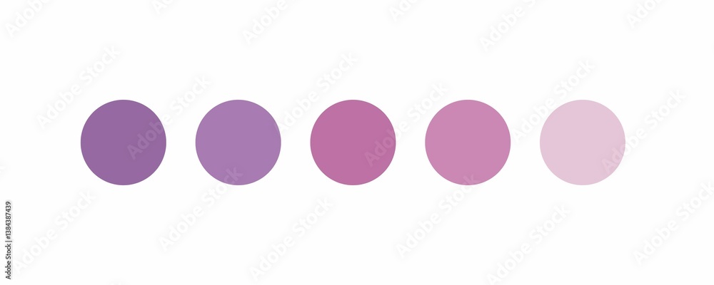 Ilustrace pink nail polish colour, purple colour palette, colorful ...