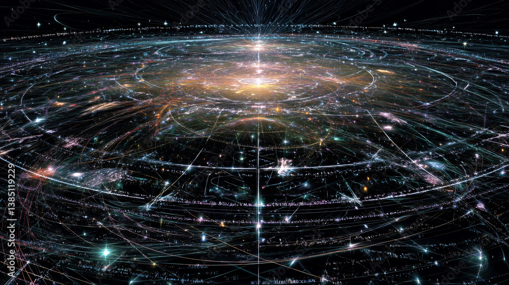 Astral cartographer mapping neural pathways across galactic ...