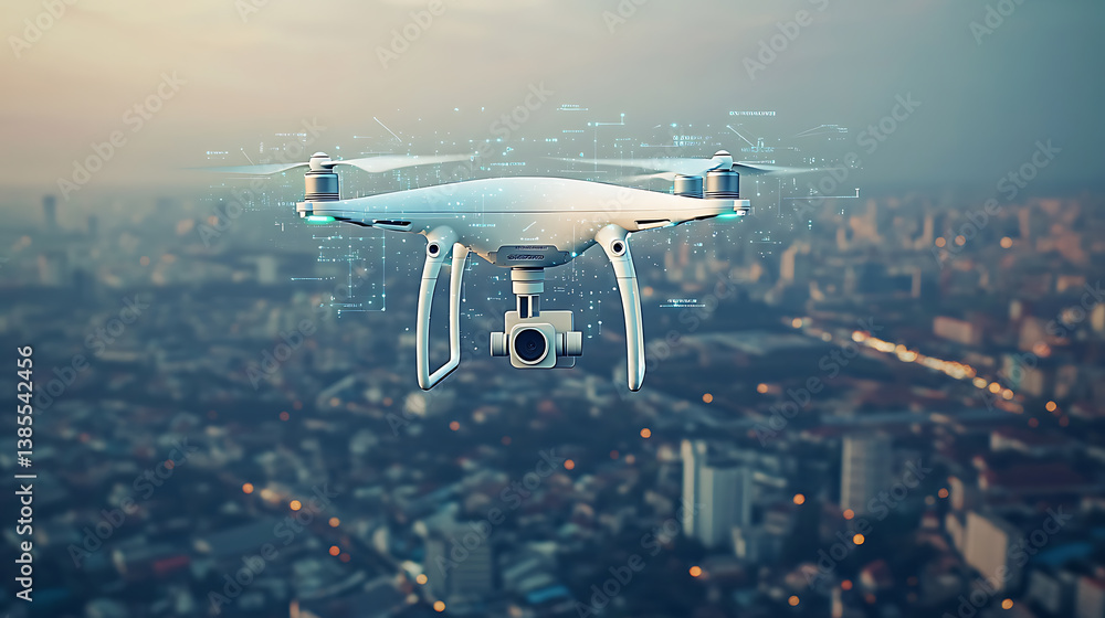 An AI powered system enhancing autonomous drone navigation by analyzing ...