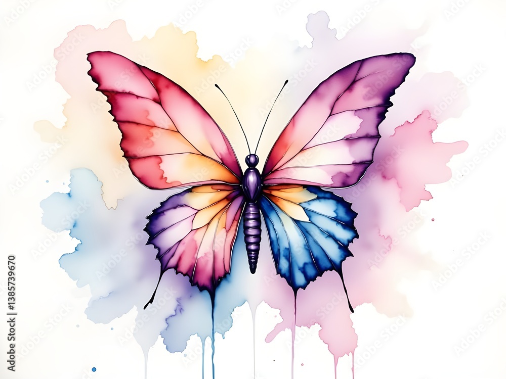 Ilustração Illustration of an isolated transgender butterfly symbol ...