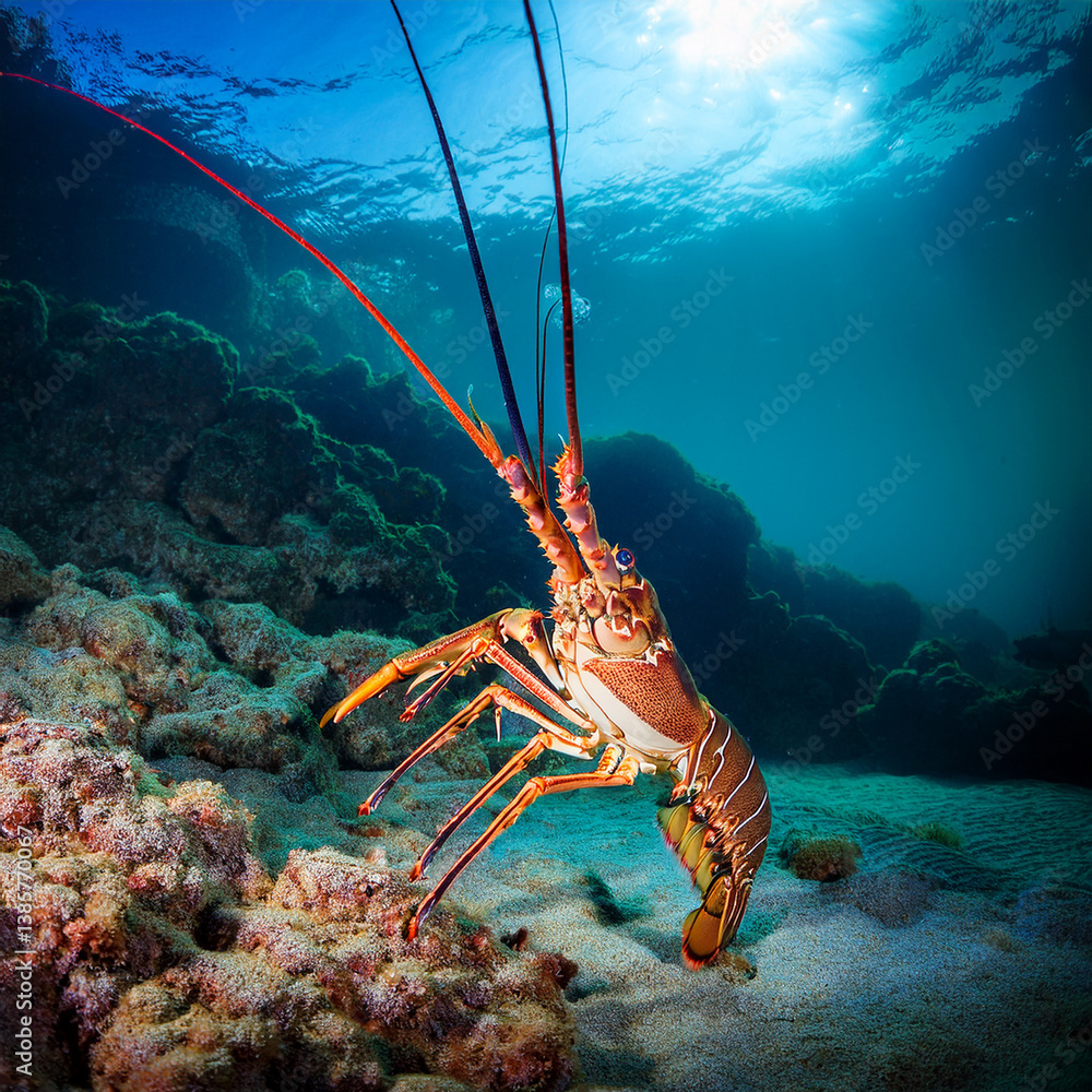 animal, eau, poisson, aliment, langouste, mer, fruits de mer, crustacé ...